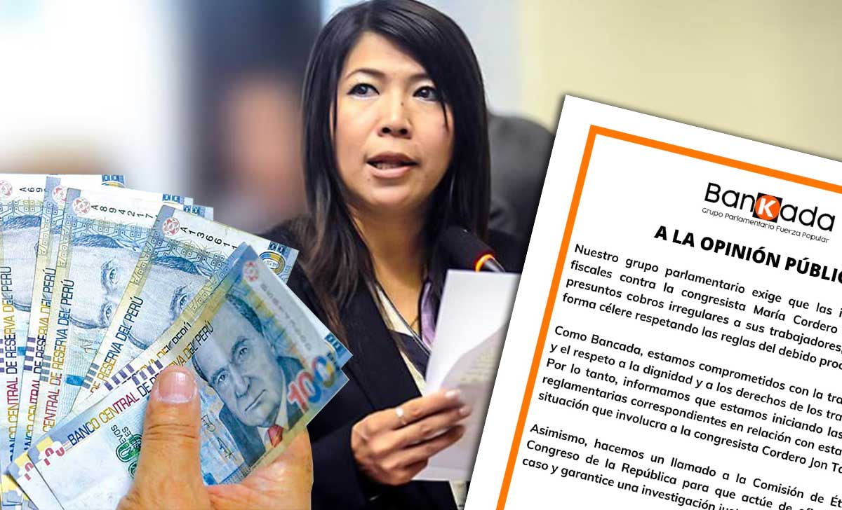 Bancada Fuerza Popular pide a Ética actuar de oficio contra María ...