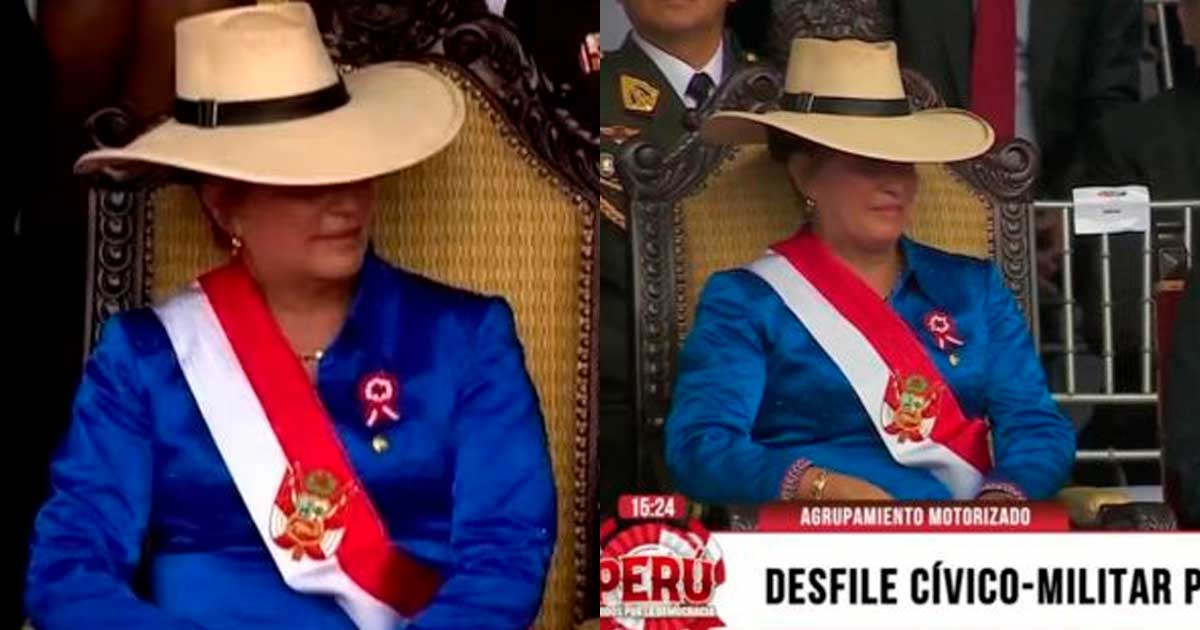 Dina Boluarte es captada con sombrero en Desfile Militar: ¿Pedro ...
