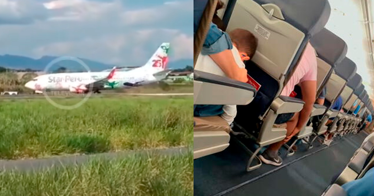 Imágenes de pasajeros de Star Perú tras vivir momentos de tensión ...