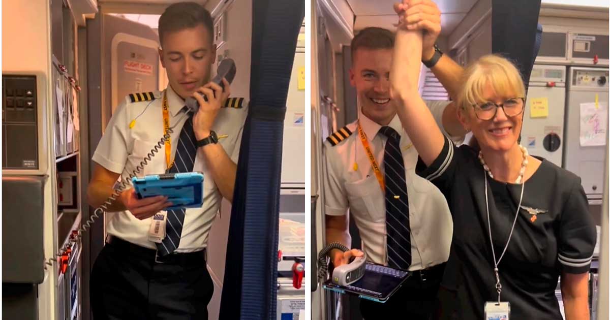 Piloto le dedica emotivo homenaje a su madre azafata en pleno vuelo a ...