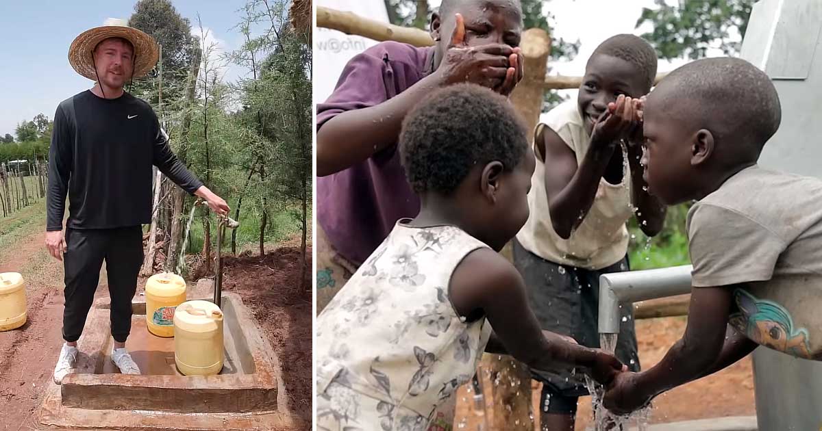 Ni la ONU hace tanto por los pobres. Youtuber MrBeast construye 100 ...